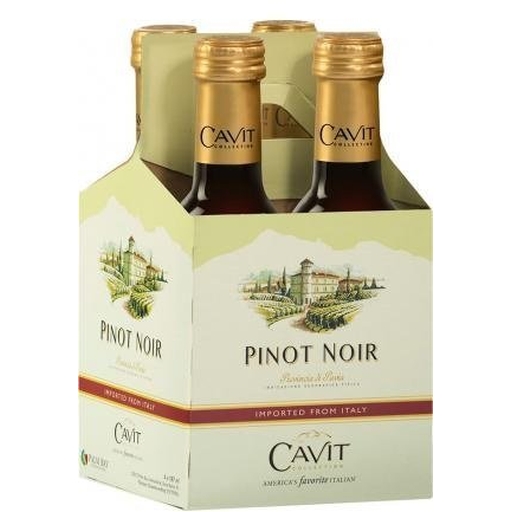 Cavit 4pk Pinot Noir 187ML - Chambers Wine & Liquor