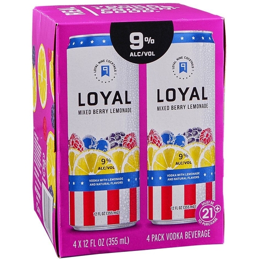 Loyal 9 Mixed Berry 12 oz - Caesar's Spirits