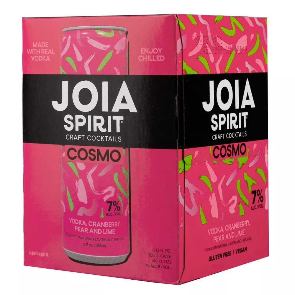 Joia Sparkling Cosmopolitan 12oz/24 12 oz - Caesar's Spirits